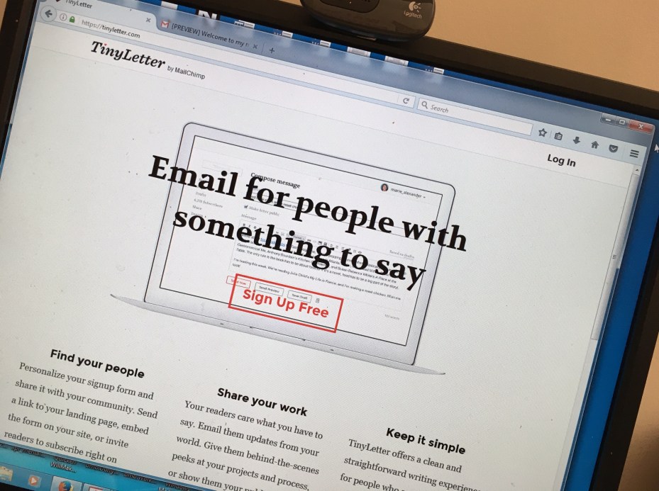 Please follow me to TinyLetter! | Musings of a Gen Joneser